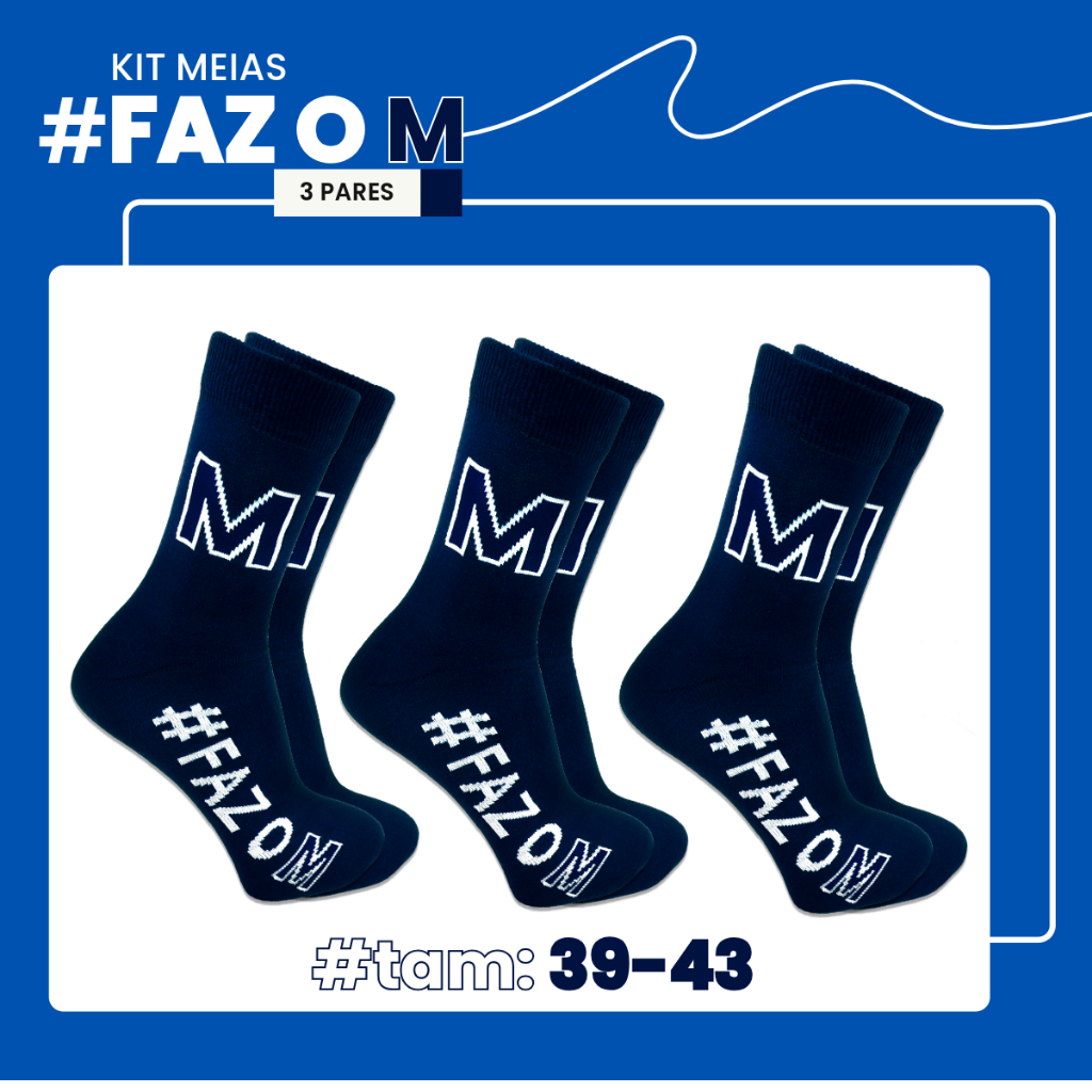 Kit Meias Faz O M Pablo Marçal 28 Meia Premium | Shopee Brasil