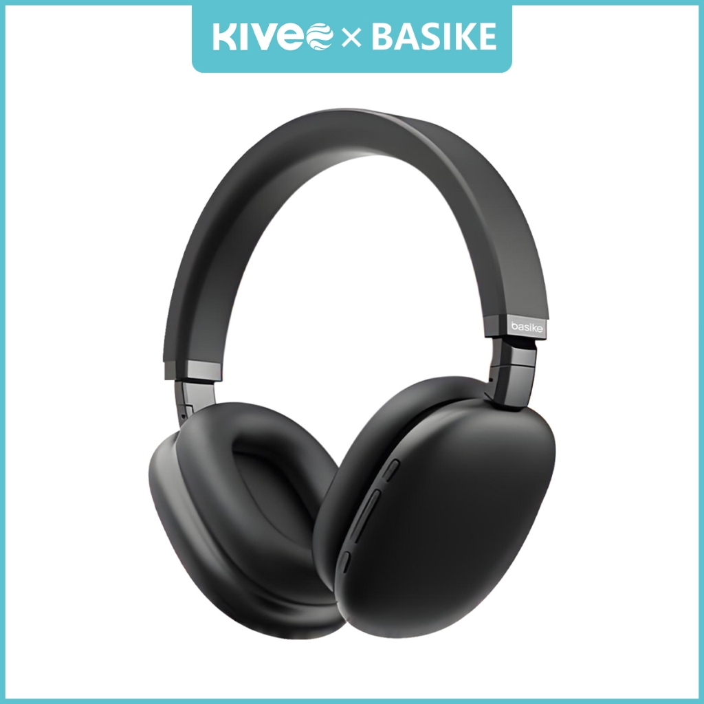 KIVEE x Basike Fones De Ouvido Sem Fio, Headphone Bluetooth on-ear com ...