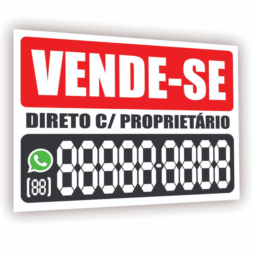 Placa Vende-se Aluga-se Imóveis Casa Terreno Apartamento com Digitos 49 ...