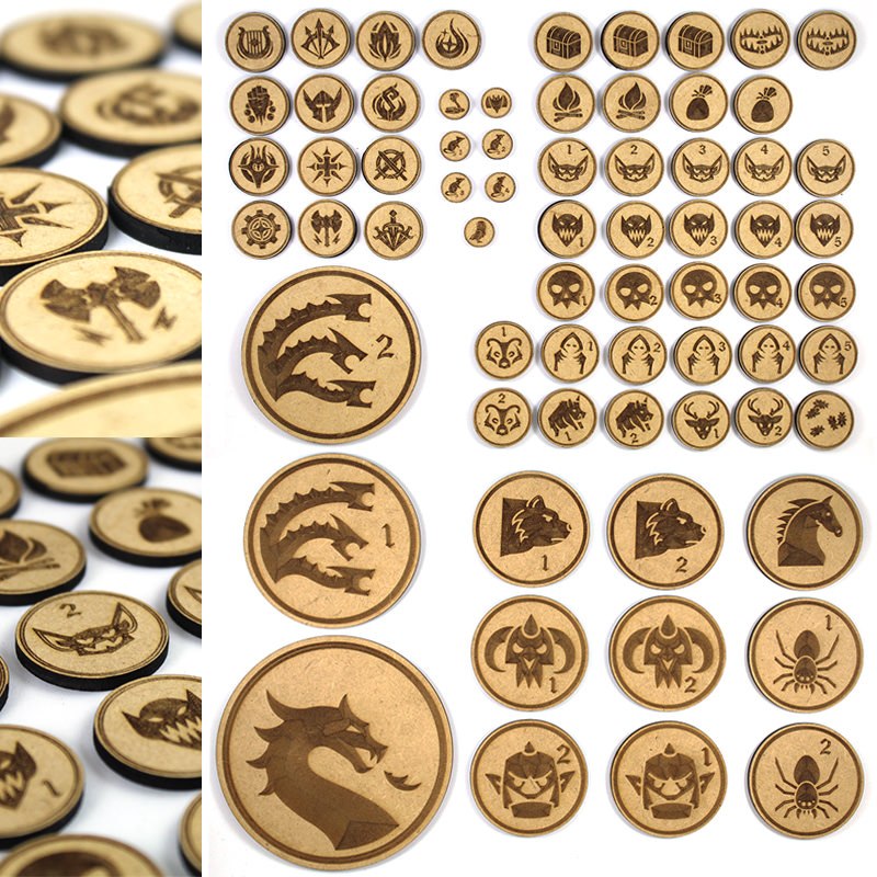 Kit Tokens para RPG - 68 unidades - Variados #1 - Mais RPG | Shopee Brasil