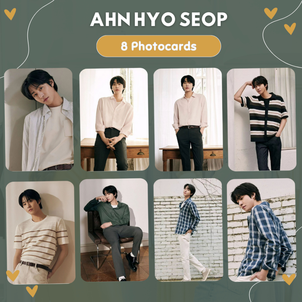 OPPA AHN HYO SEOP - 8 CARDS | Shopee Brasil