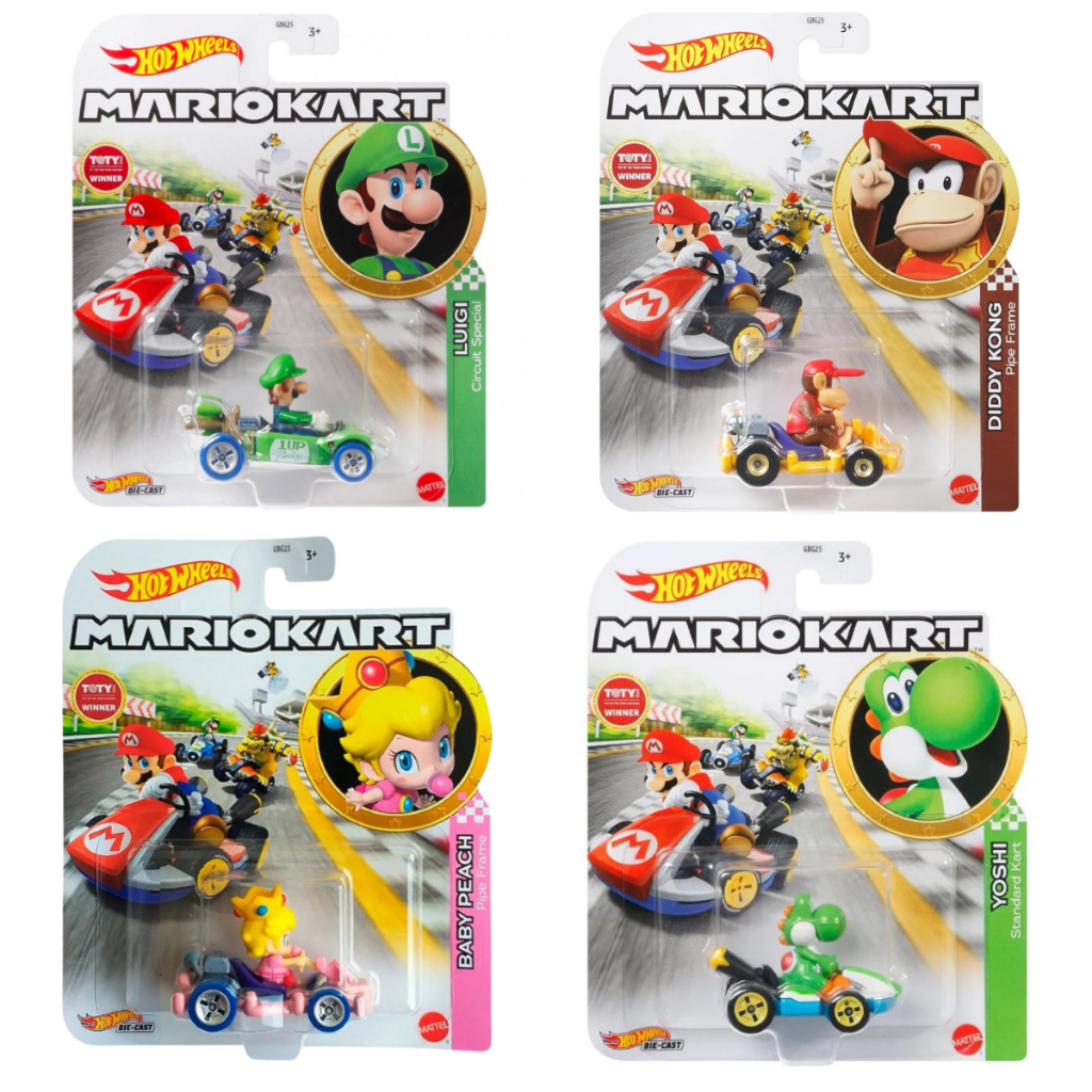 Carrinho Hot Wheels Super Mario Kart Gbg25 - Vários Modelos | Shopee Brasil