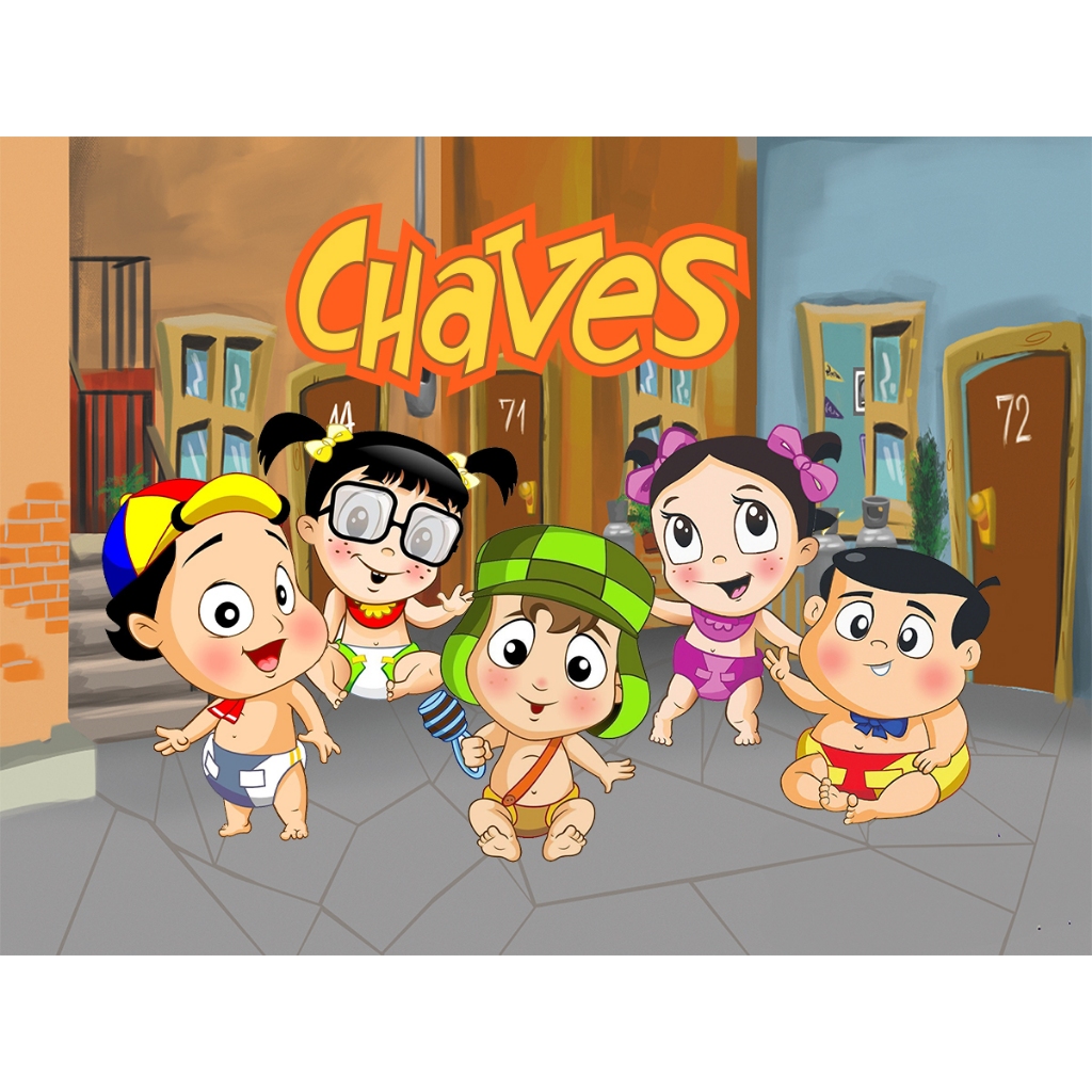 Painel Retangular em Tecido Sublimado Chaves Baby Horizontal 2,0x1,50m ...