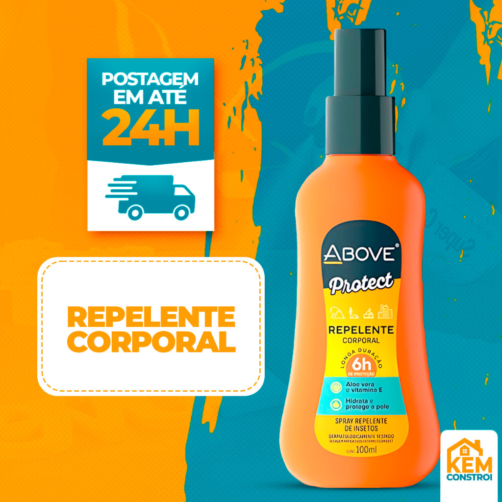 Repelente De Insetos Above Spray 100ml - Baston | Shopee Brasil