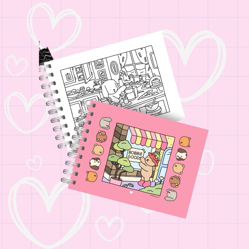 LIVRO BOBBIE GOODS 100 paginas/// ROSA AZUL LILAS | Shopee Brasil