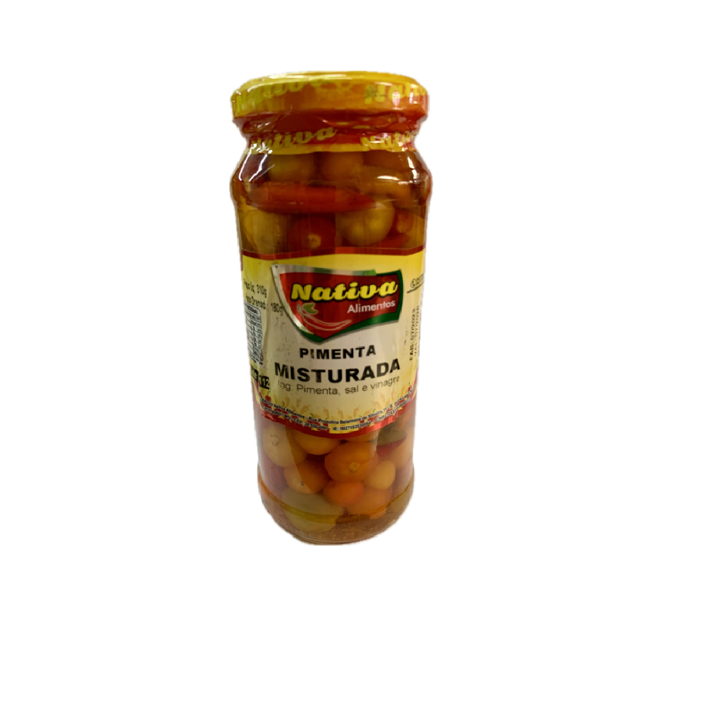Pimenta Misturada Nativa Alimentos (Liq.310g/Dren.180g) | Shopee Brasil