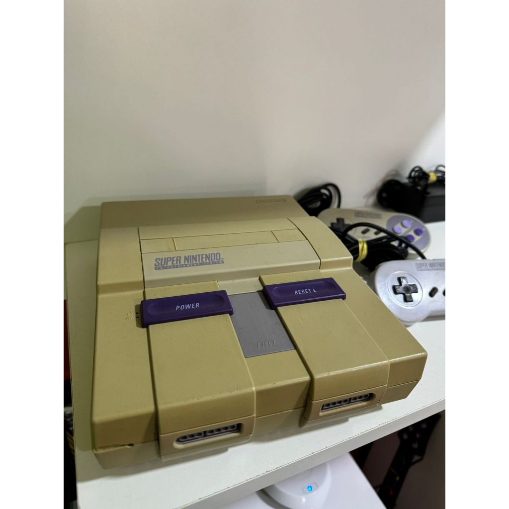 Console Super Nintendo Snes + 2 Controles Originais (Usado) | Shopee Brasil