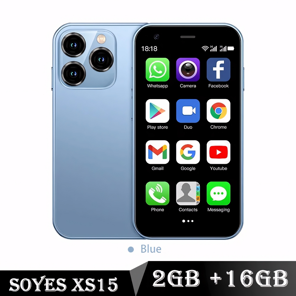 SOYES XS15 Mini Smartphone Android, 3G, Rede 4G, 2GB De RAM, 16GB ROM, Dual SIM, Câmera 5MP - A ...