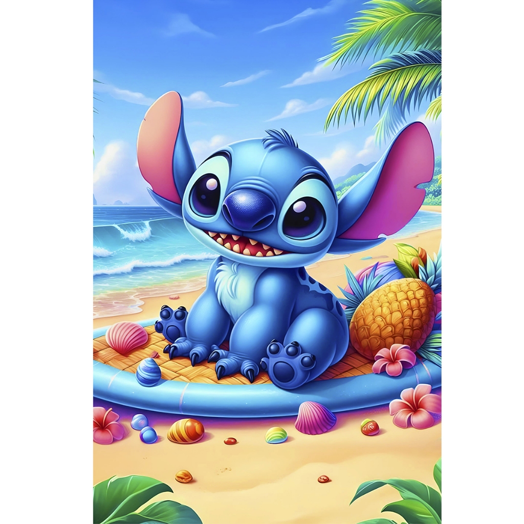 Painel Festa Retangular P Casado 1,5x2,2 Decoração Stitch | Shopee Brasil