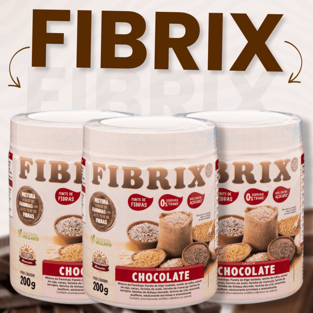 Kit 3x Fibrix Regulador Intestinal com Sabor de Chocolate 200g | Shopee ...