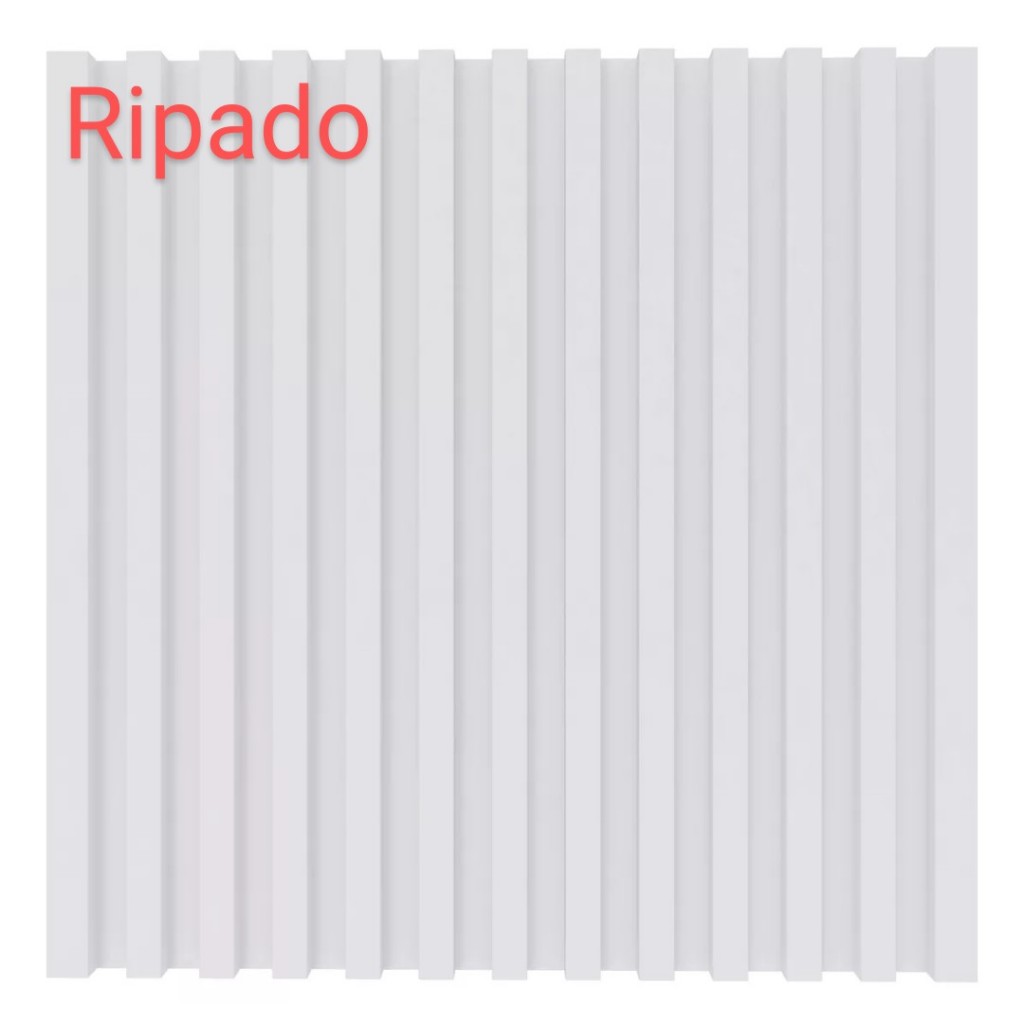 kit 6m² 24 Placas Decorativas De PVC 3D Revestimento Modelo; Ripado ...