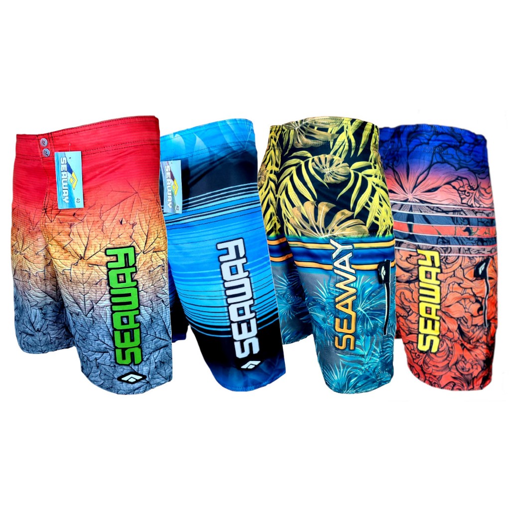 Bermuda Tactel Premium Seaway Moda Praia Masculina | Shopee Brasil