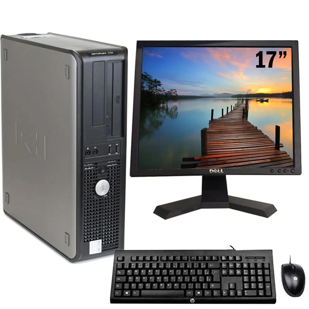 Kit PC Completo Dell: Monitor + CPU Core 2 Duo + 4GB RAM + SSD 120gb ...