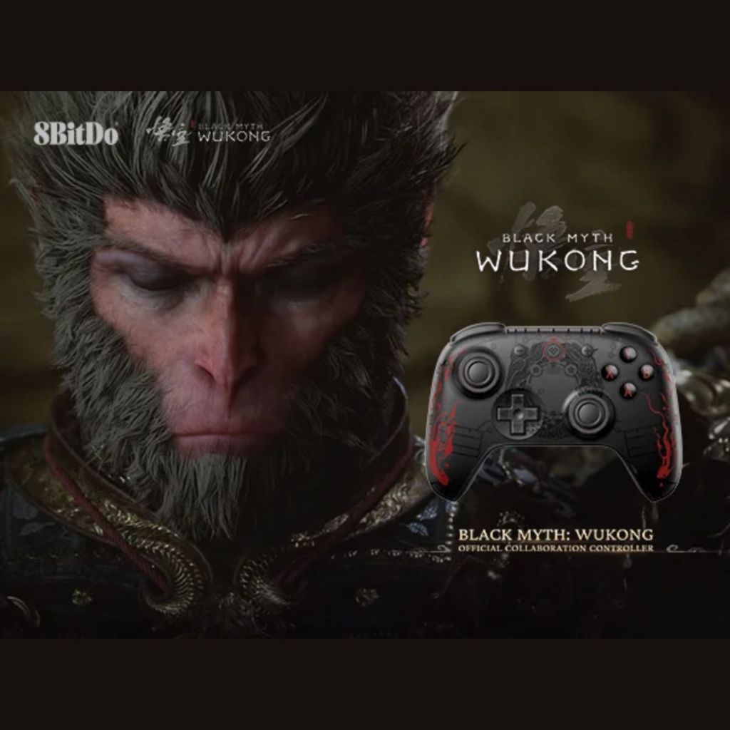 Controle 8BitDo s/ Fio - Edição Especial Black Myth: Wukong | Shopee Brasil