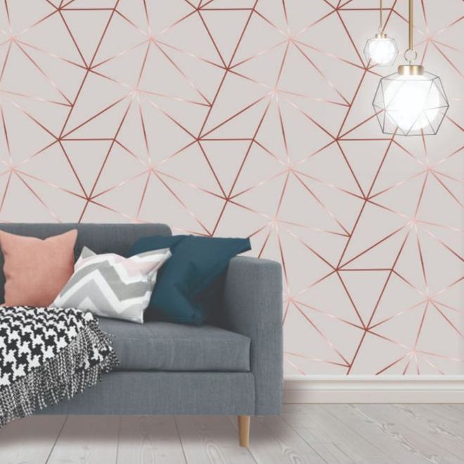 Papel de Parede Zara Luxo Linha Rose Autocolante - Decoração Casa ...