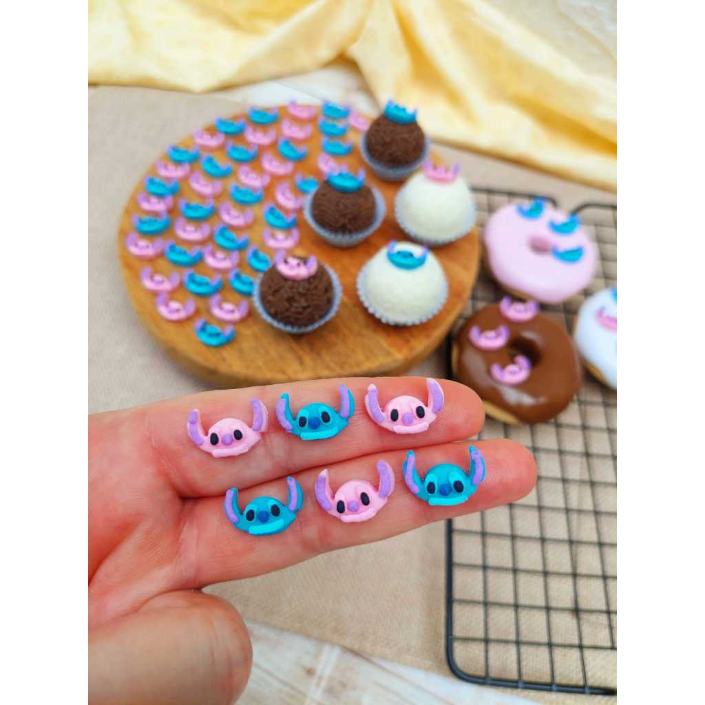 Stitch e Angel Sprinkles, Confeitos de Açúcar, Apliques de Pasta ...