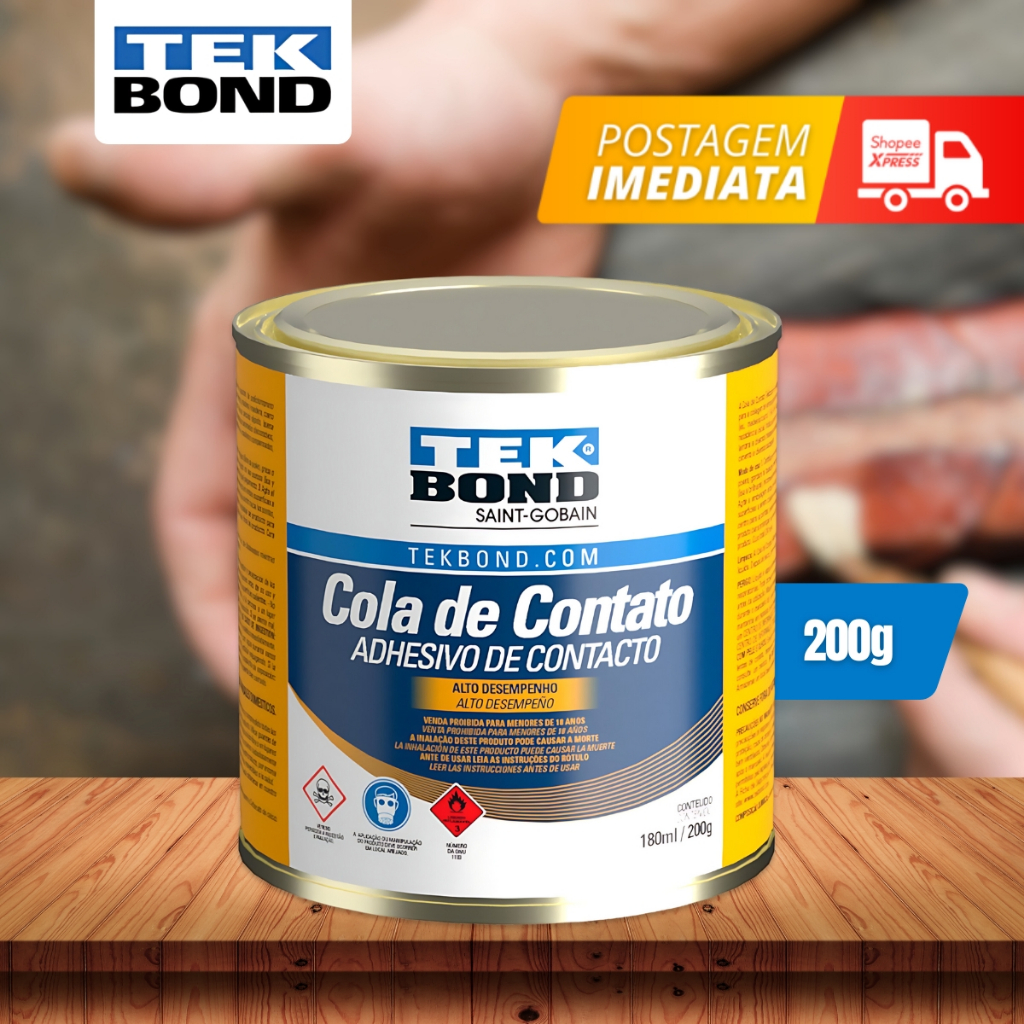 Cola de Contato Tek Bond 200g Sapateiro | Shopee Brasil