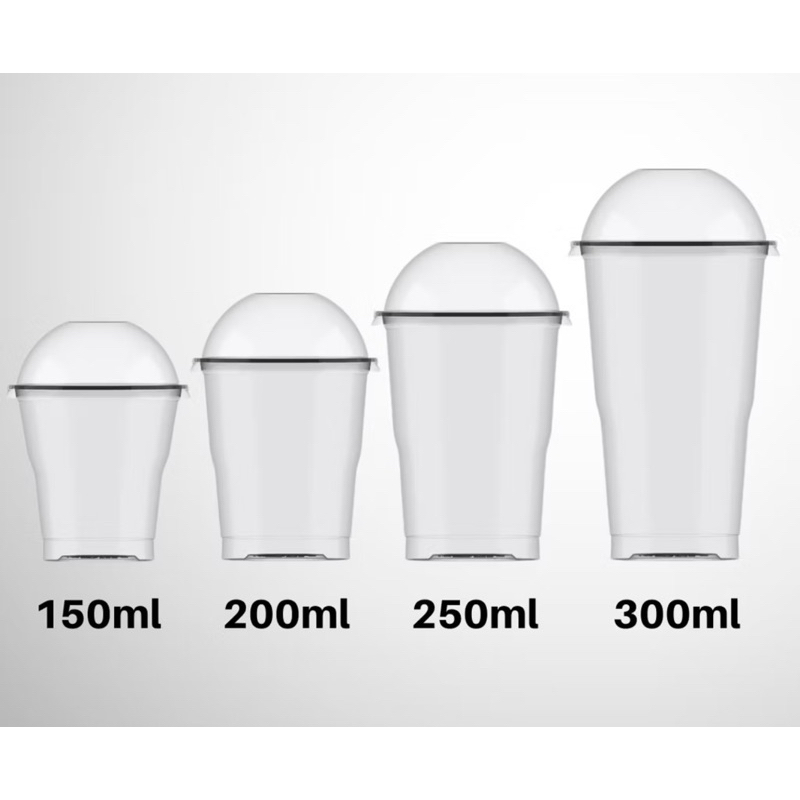 COPO CRYSTAL BELLO COM TAMPA BOLHA 150ML/200ML/250ML/300ML | Shopee Brasil