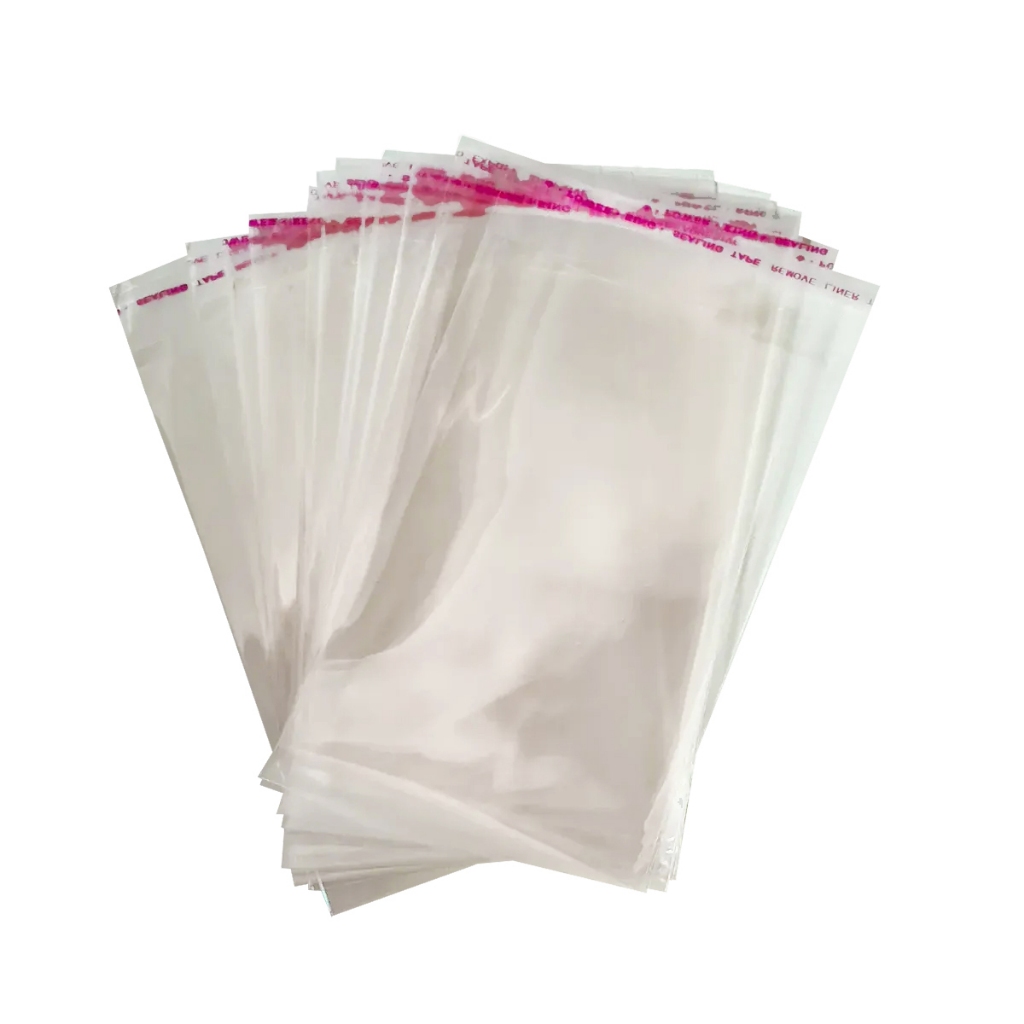 Saco adesivado Incolor Transparente 6,5x9 + 3 embalagem adesiva ...