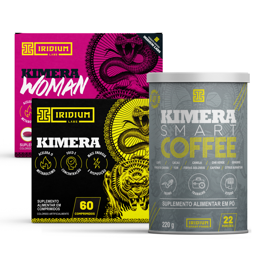 Kit Kimera Thermo + Kimera Woman + Kimera Smart Coffee - Iridium Labs | Shopee Brasil