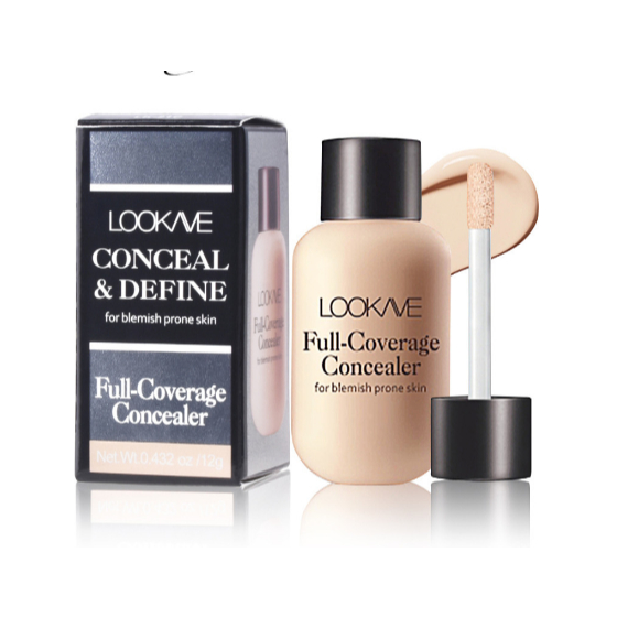 Corretivo Líquido LOOKAVE - Alta Cobertura - 12g | Shopee Brasil