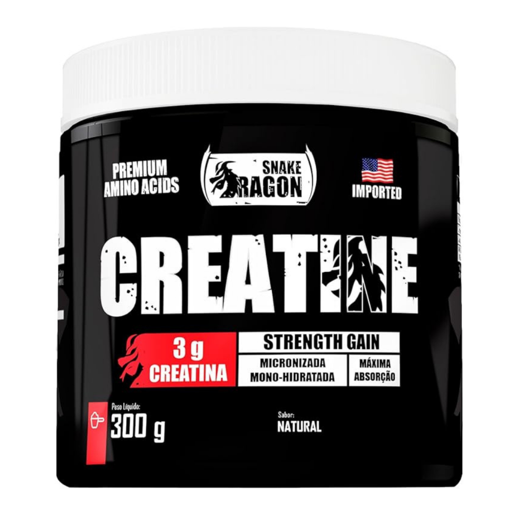 Creatine Snake Dragon Suplemento 300g Alta Qualidade para Músculos ...