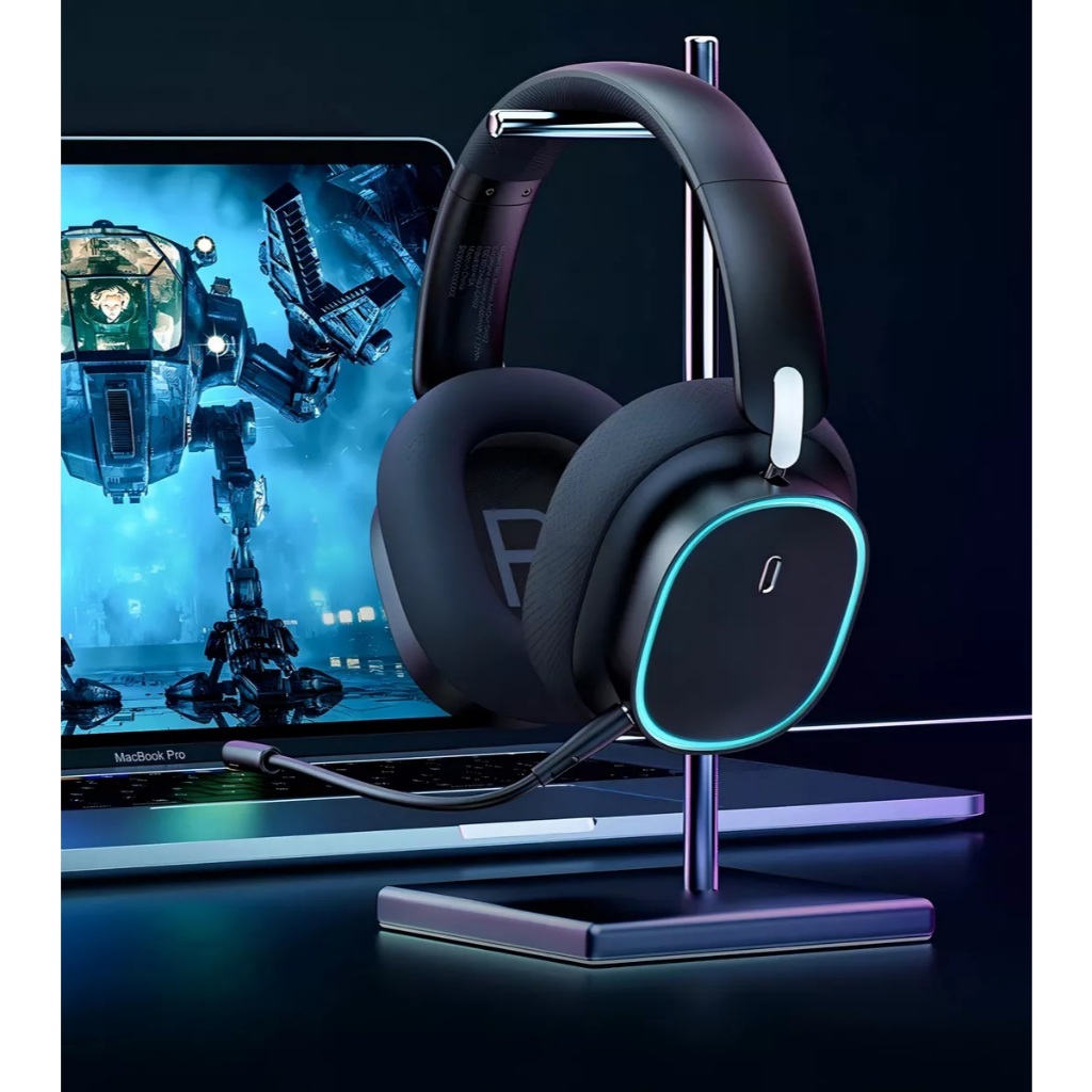 Baseus-Wireless Gaming Headphone GH02 com microfone, Bluetooth 5.3 ...