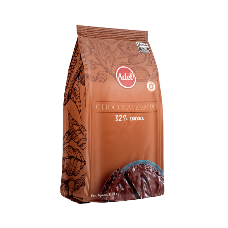 Chocolate Em Pó 32% Adel 1,010kg | Shopee Brasil