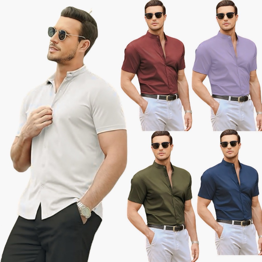 Camisa Linho Social Chique Masculina Lisas | Shopee Brasil