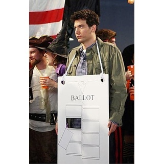 Placa Ballot - Fantasia Ted Mosby How I Met your Mother - festa a ...