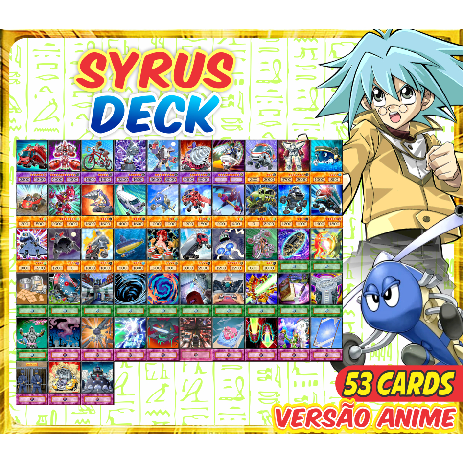 Syrus Deck Anime (50 Cards +18 Raro+Playmat) Yugioh GX | Shopee Brasil