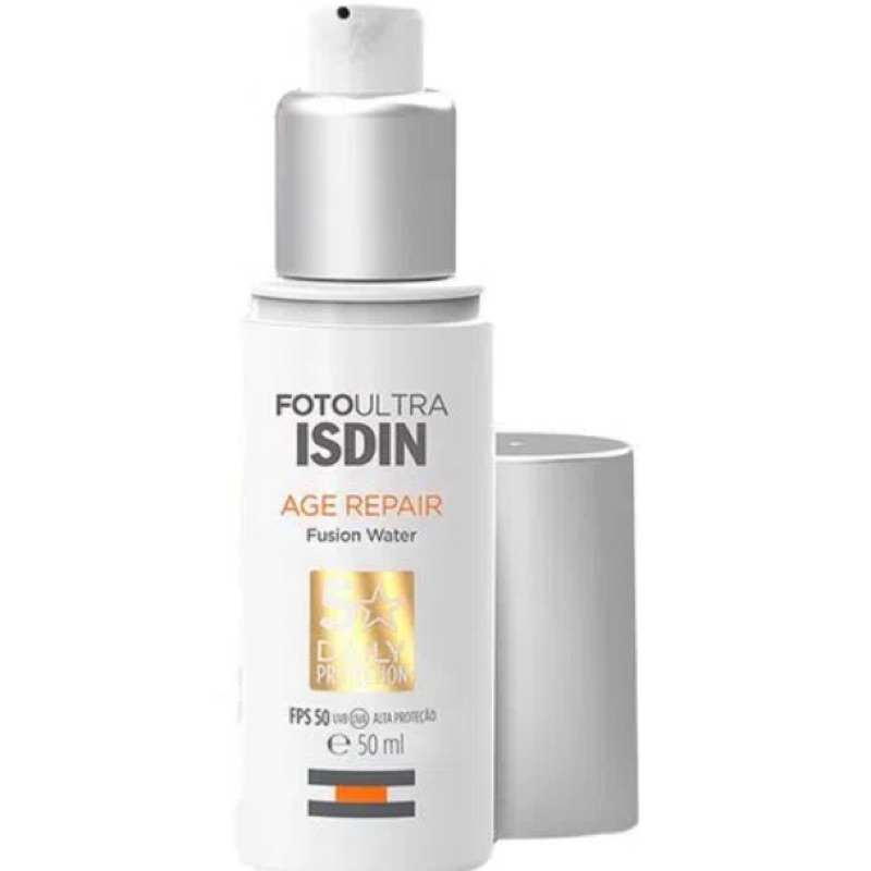 Protetor Solar Antiaging ISDIN - Fusion Water Age Repair FPS50 - 50ml | Shopee Brasil
