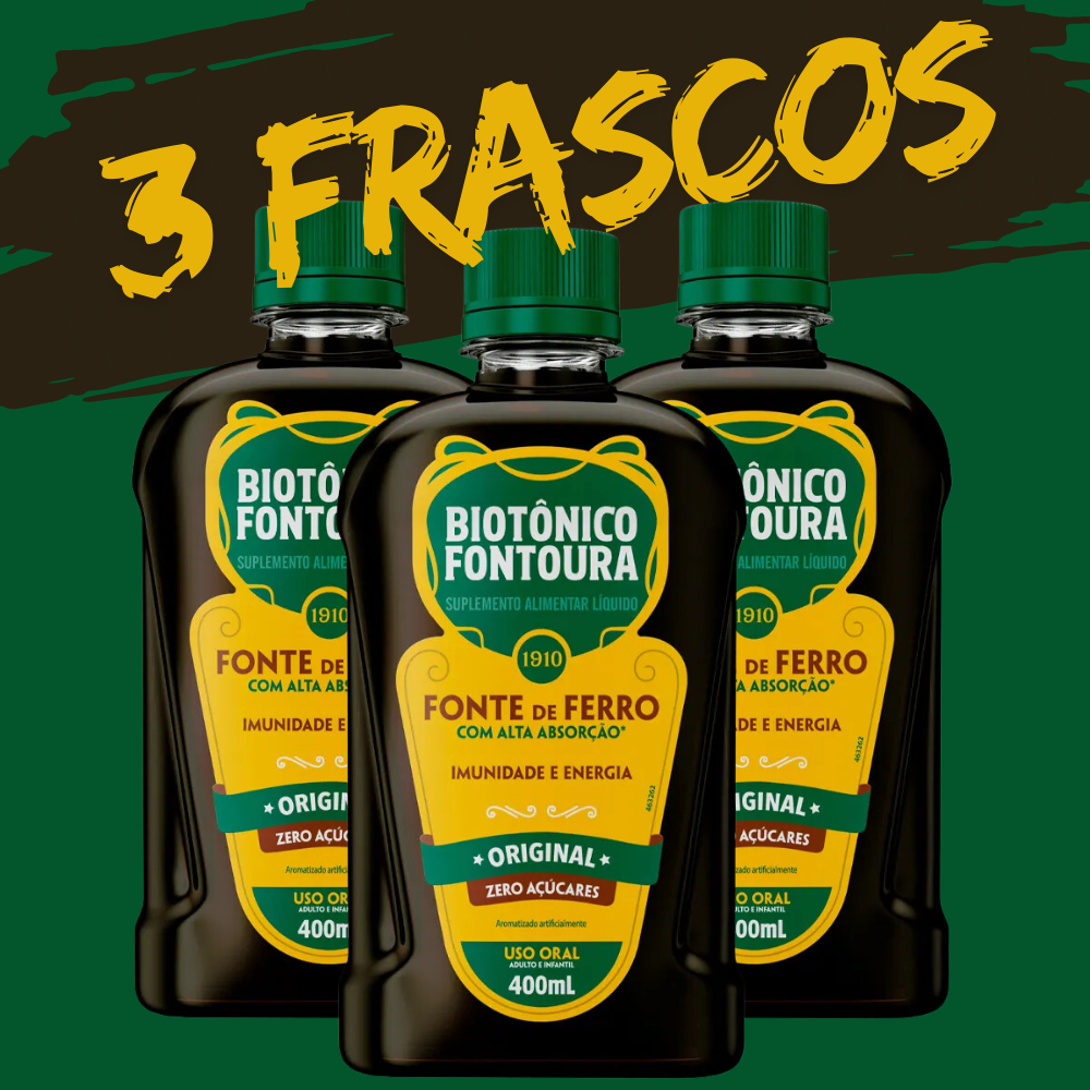 Biotônico Fontoura 400ml Original Rico em Ferro | Shopee Brasil