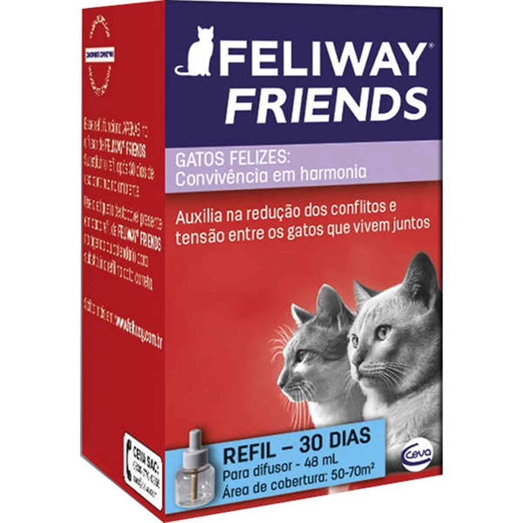 Feliway Friends Ceva Refil para Gatos - 48 mL | Shopee Brasil