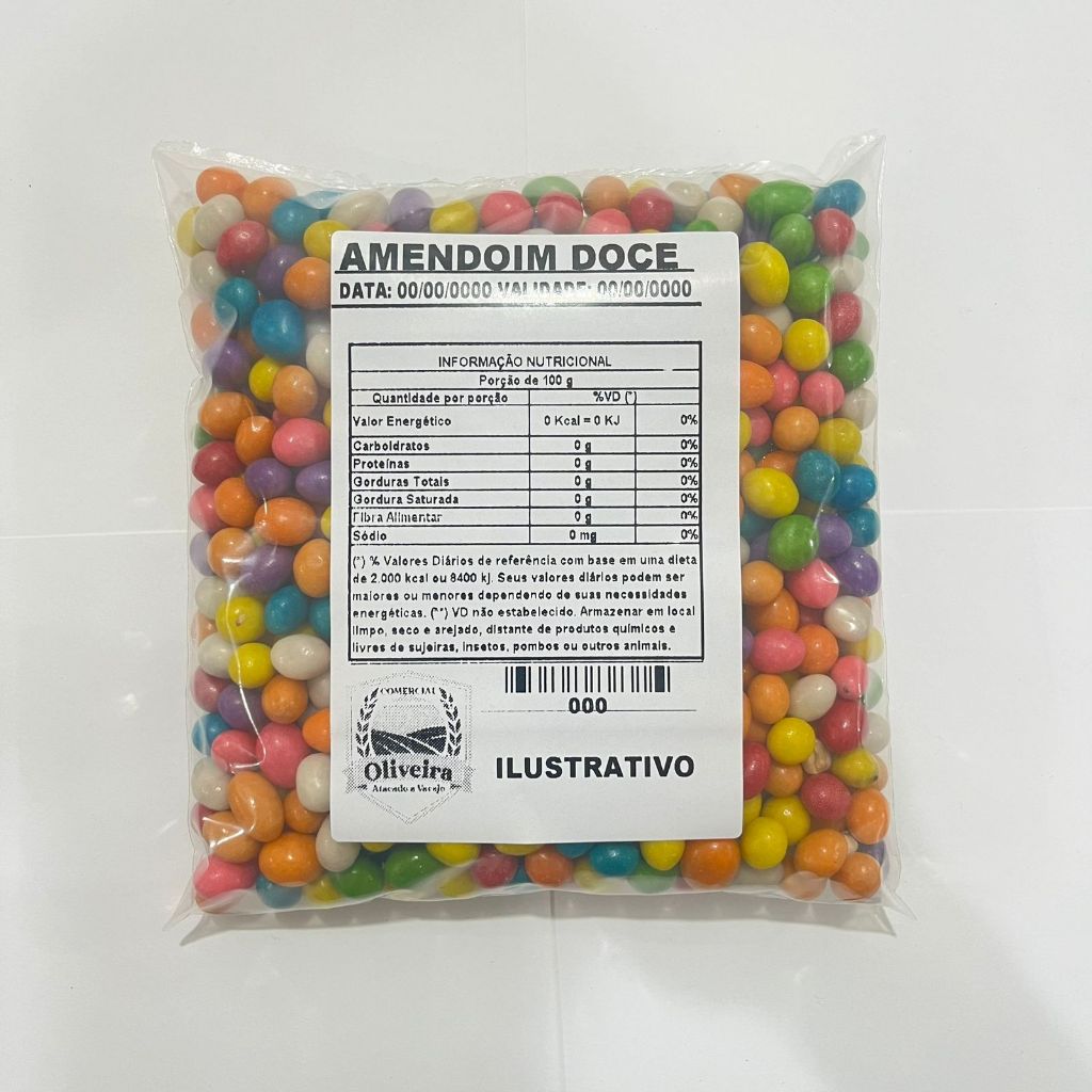 Amendoim Doce Colorido 1kg | Shopee Brasil