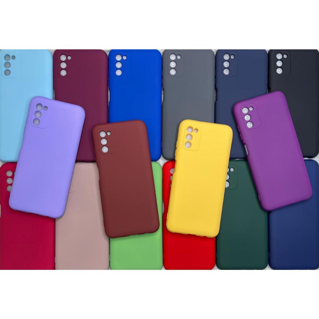 Kit Protetora Capa de Celular - A03S / A307 - Samsung Silicone Aveludado Capinha Case | Shopee ...
