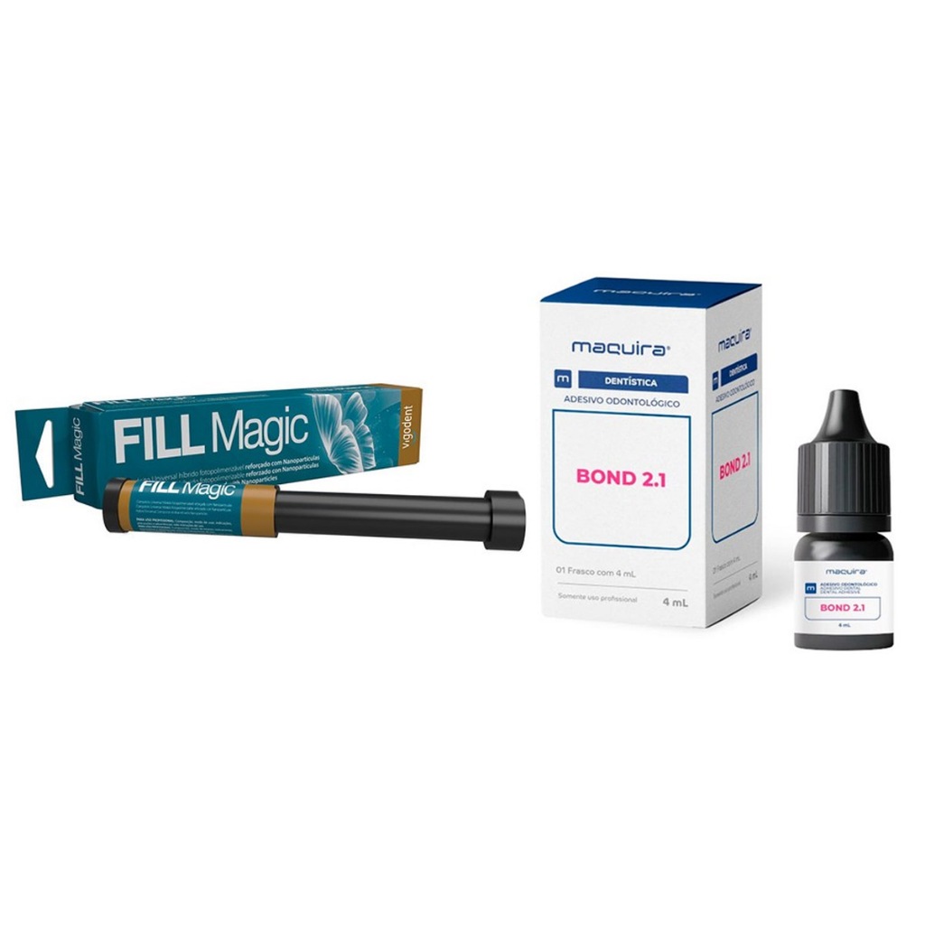Kit Resina Fill Magic - Escolha Sua Cor + Bond 2.1 | Shopee Brasil