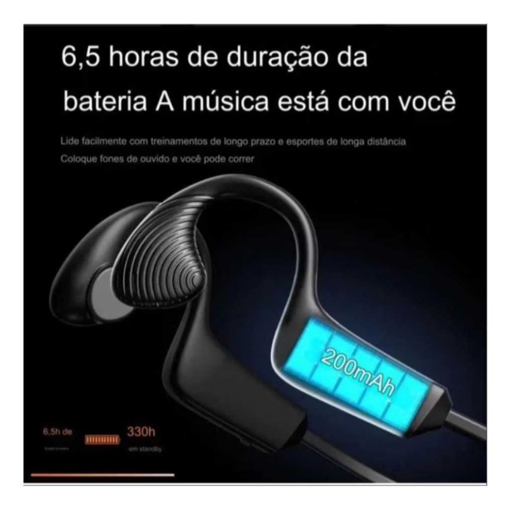 Fone De Ouvido Awei A896bl Condução Óssea Spots Tf Card Cor Preto ...