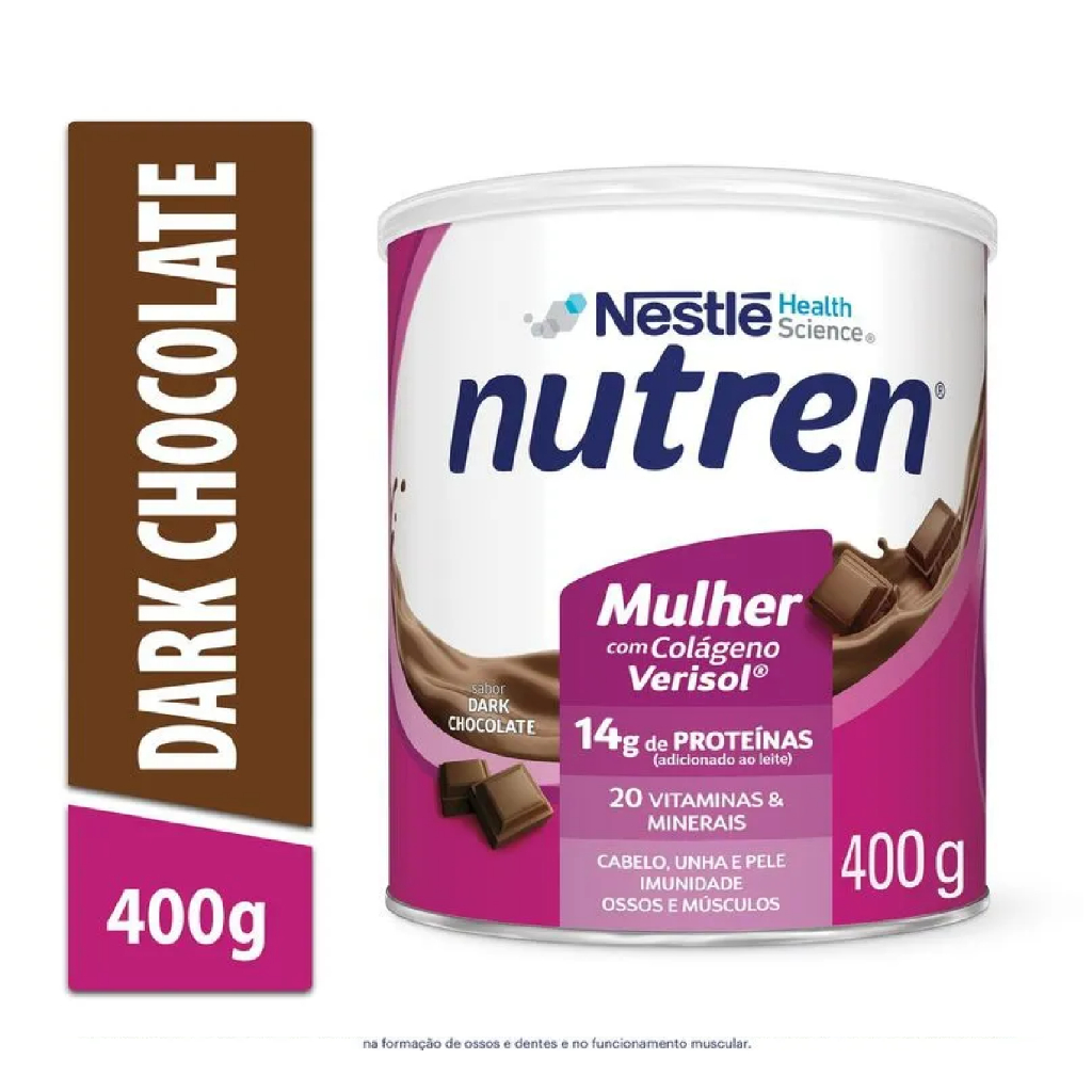 Complemento Alimentar Nutren Mulher Dark Chocolate 400g | Shopee Brasil
