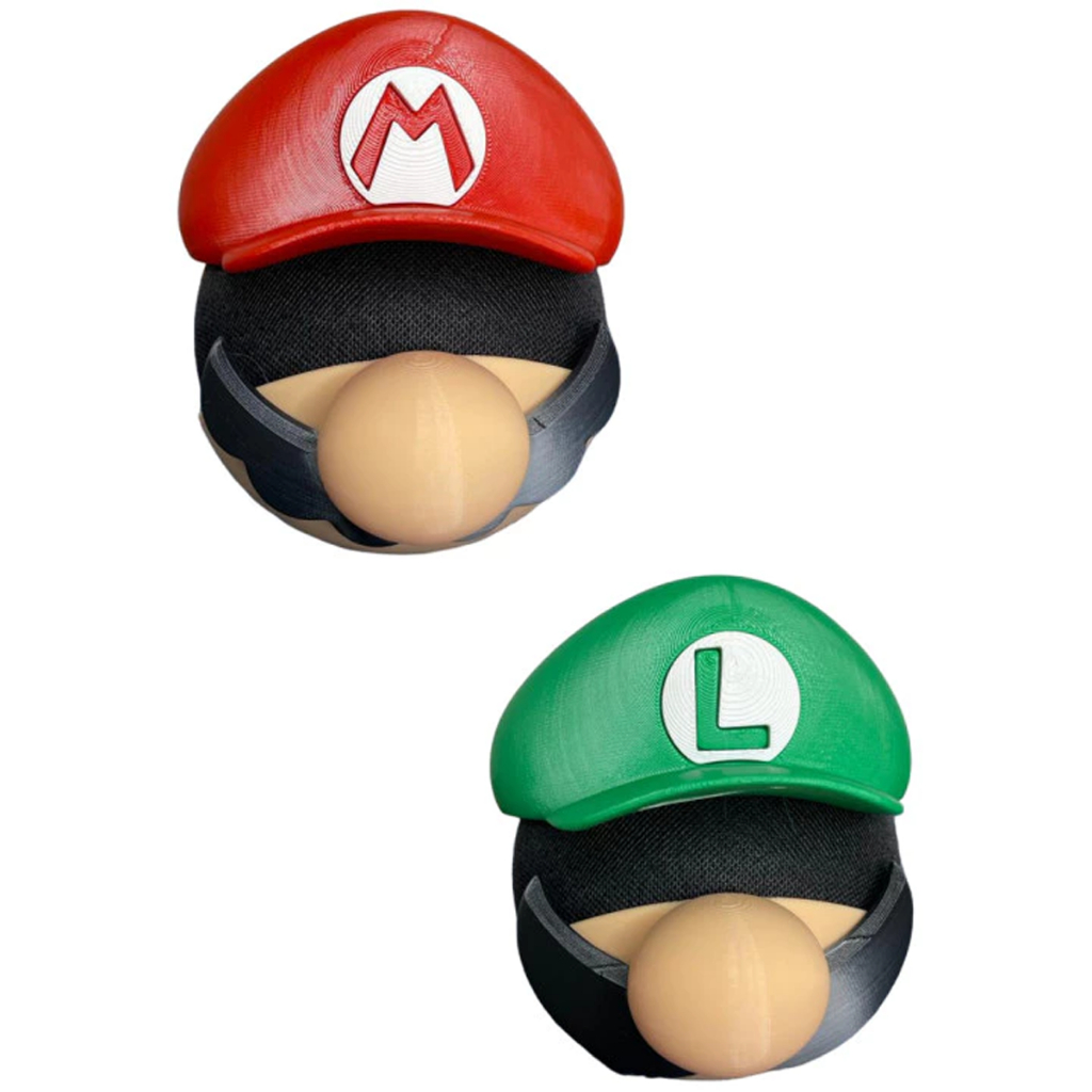 Suporte Alexa Echo Dot 4 ou Echo Dot 5 - Tema Mario Ou Luigi - Presente ...