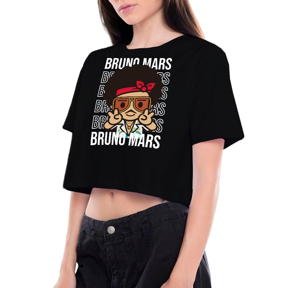 Blusa Cropped Top Oversized Bruno Mars Cartoon Fofinho In Brazil ...