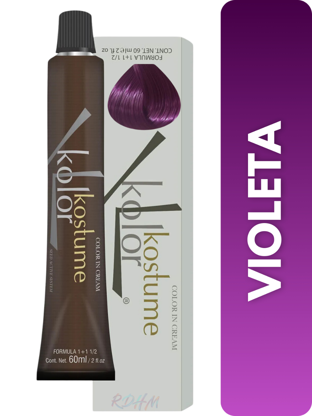 Kostume Kolor Violeta Coloração Tinta para cabelo 60ml | Shopee Brasil