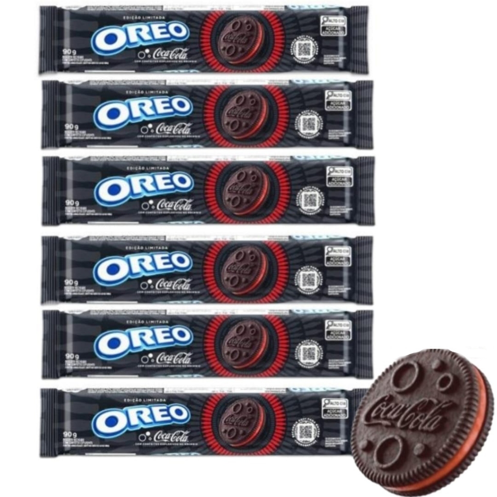 6 Oreo Coca Cola 90g Novo Oreo Coca Biscoito Recheado Oreo Cola Kit ...