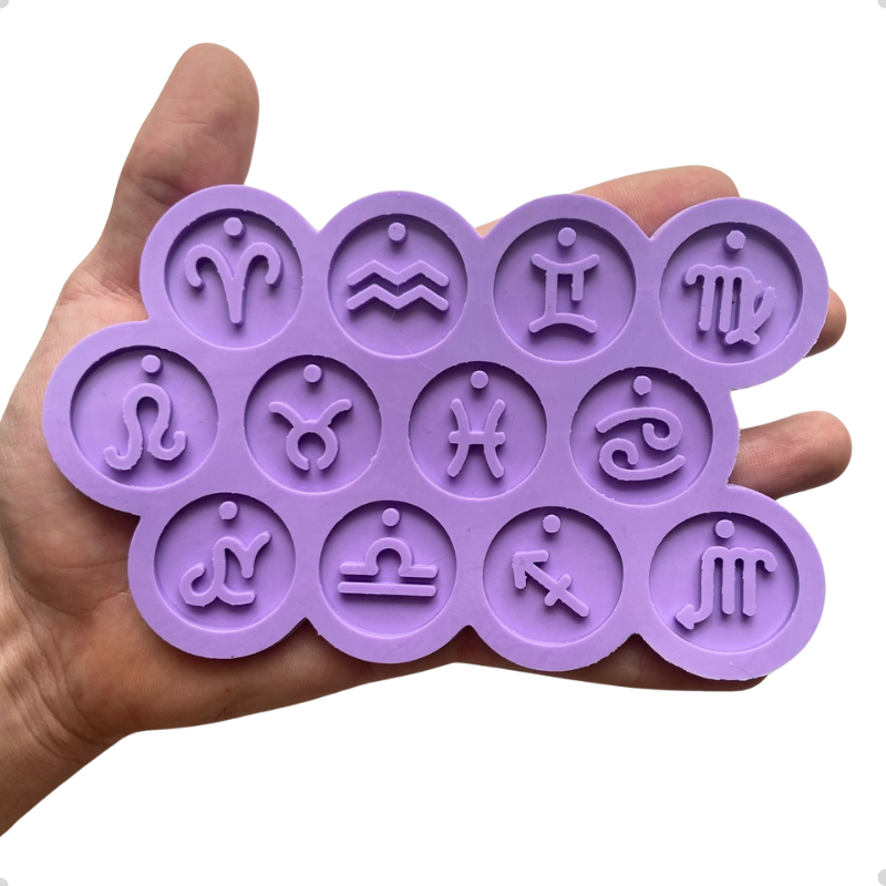 Molde Silicone Signo 3cm Resina 3mm Pingente Acessório A13 | Shopee Brasil