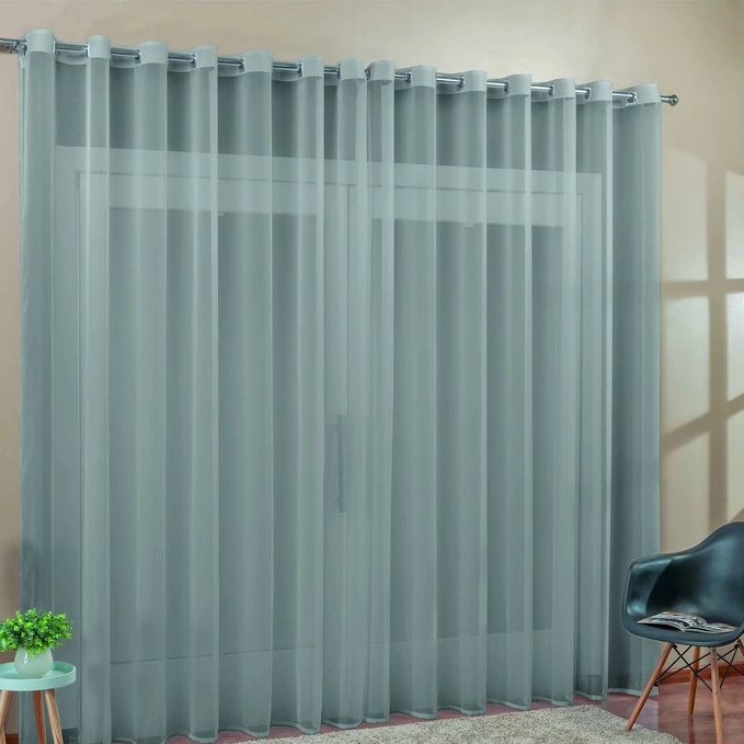 Cortina De Voil/Voal Sem Forro Para Sala E Quarto 3.00 de largura ...