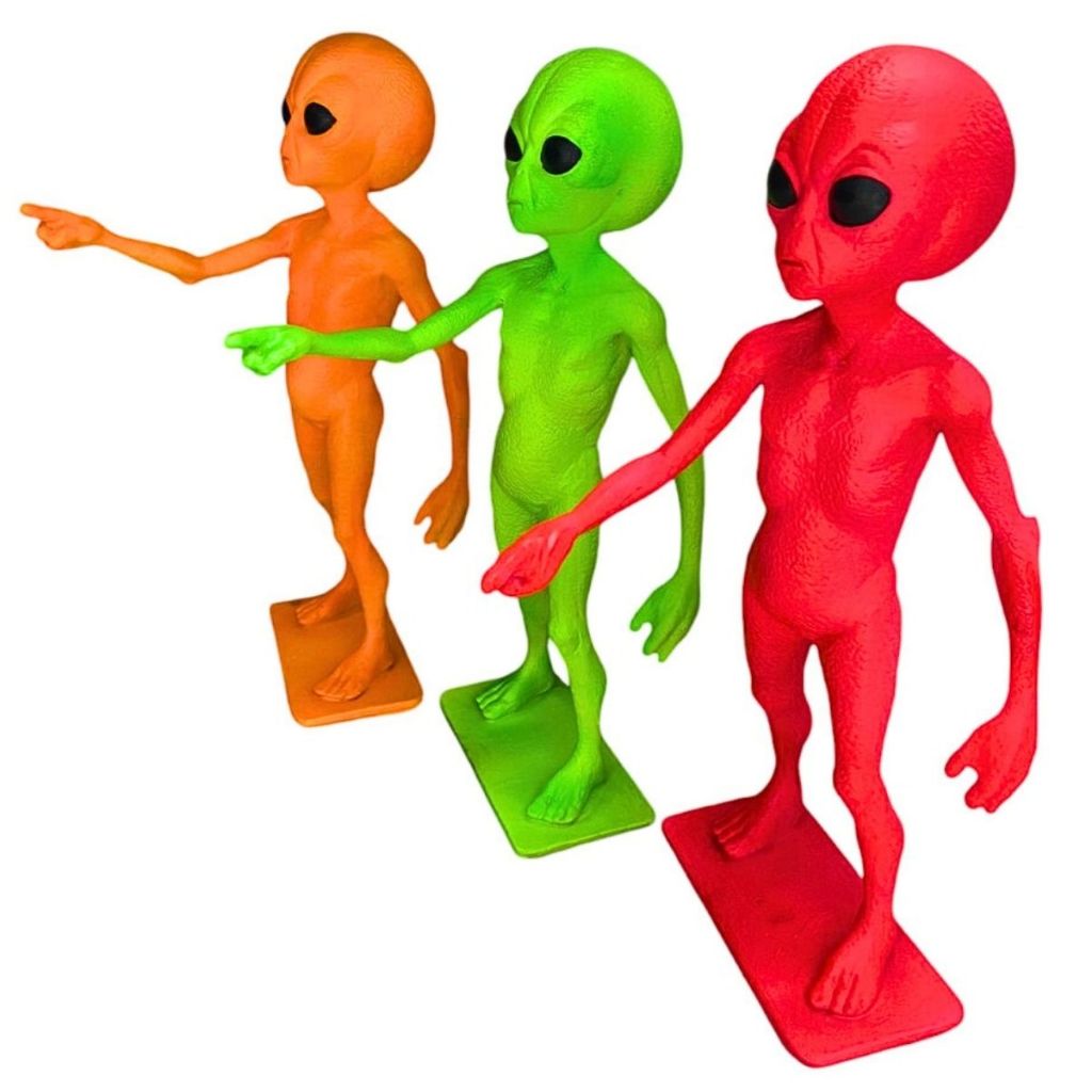 Alien Marcianos Extraterrestres Resina De Escultura Gramde Extraterrestre | Shopee Brasil
