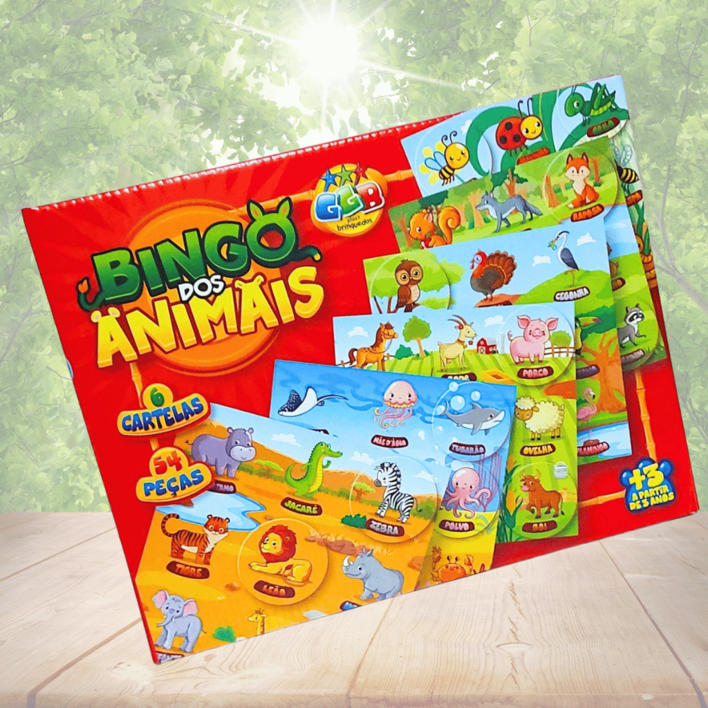 Jogo Educativo Bingo dos Animais Aprendizado Diversão | Shopee Brasil