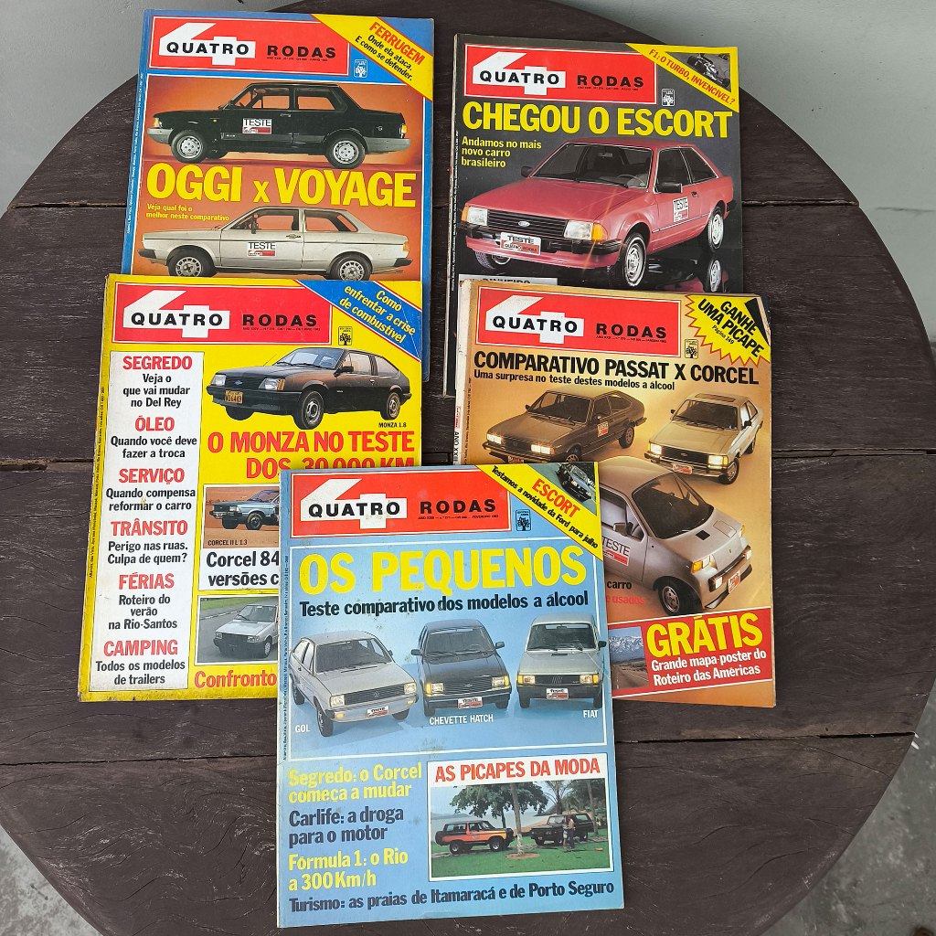 5 Revistas 4 Rodas (quatro Rodas) Do Ano De 1983 | Shopee Brasil