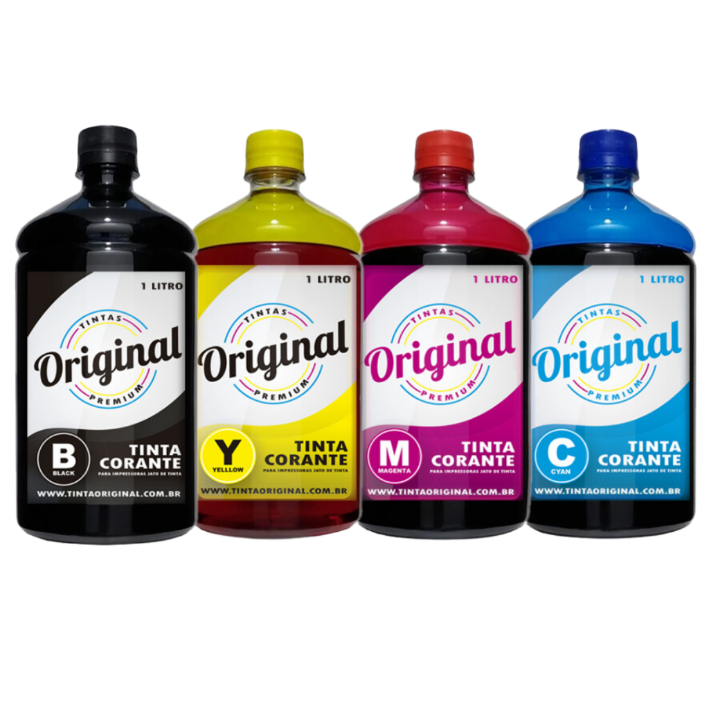 1 Litro de Tinta Impress Ink Original p/ Epson EcoTank L555 L565 L575 ...