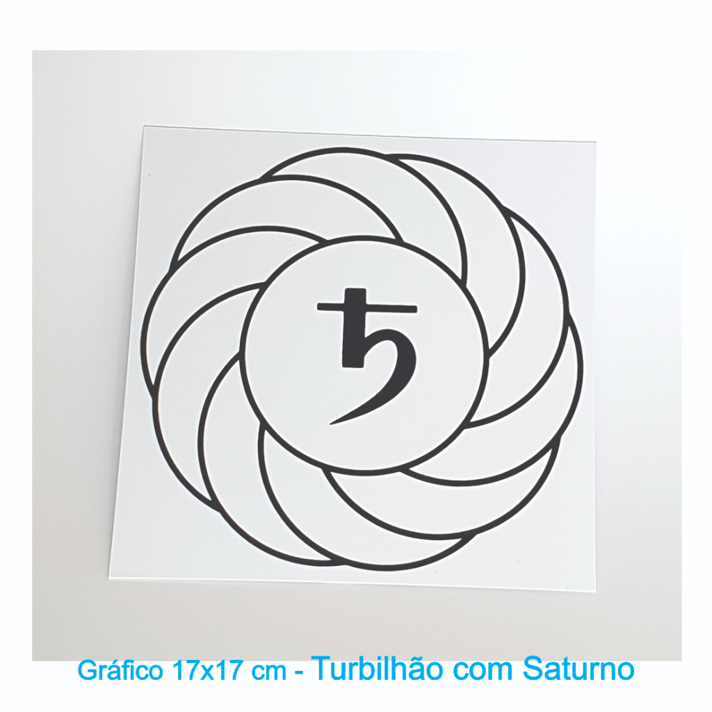 Gráfico Radiestesia 17x17 cm -TURBILHÃO com SATURNO | Shopee Brasil